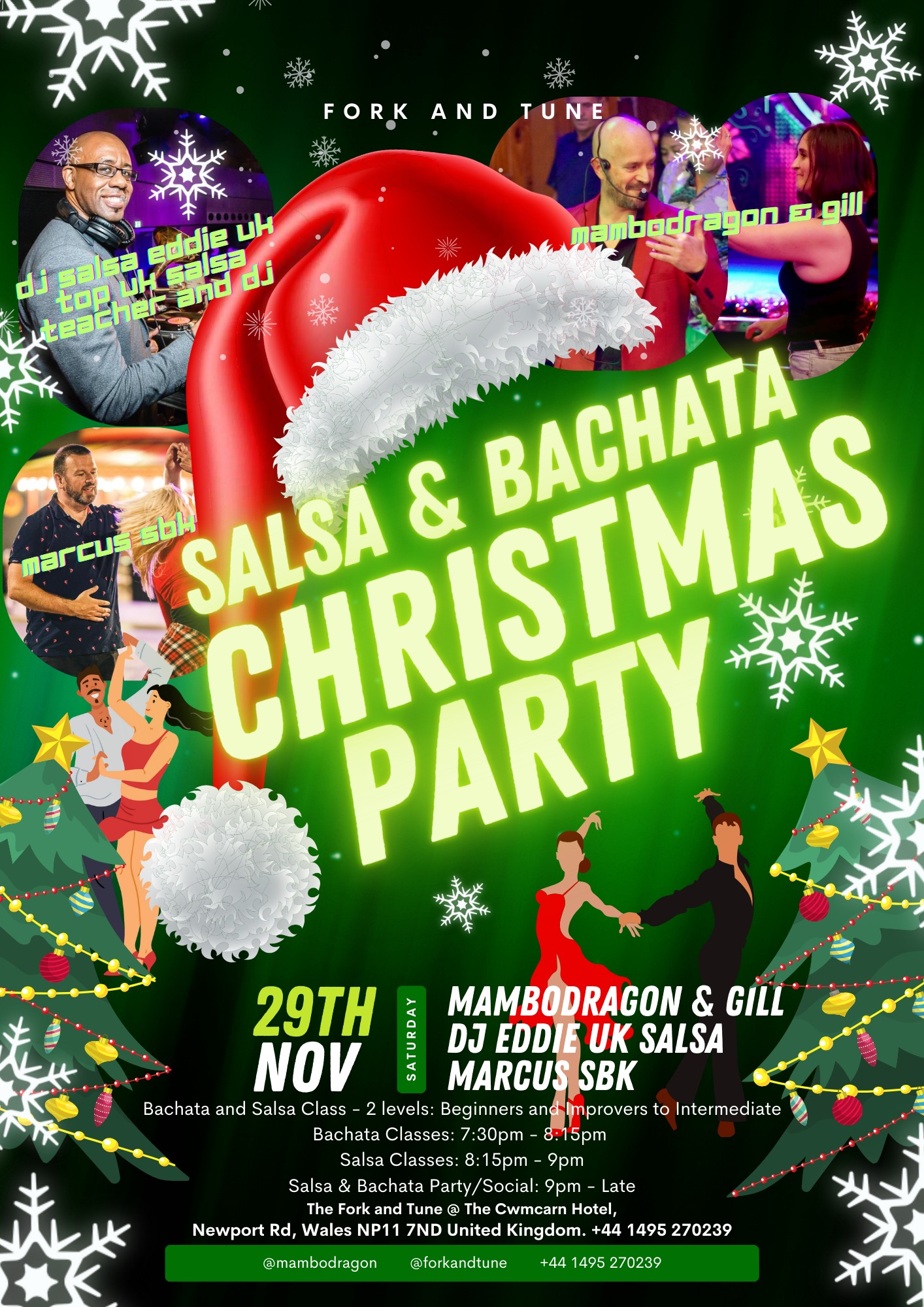 Fork and Tune - Salsa & Bachata Christmas Party - The Fork and Tune